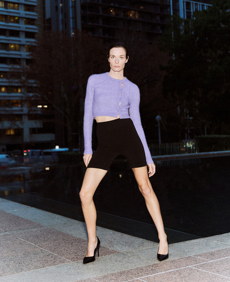 BALATI WOOL BIKER | BLACK | NAGNATA