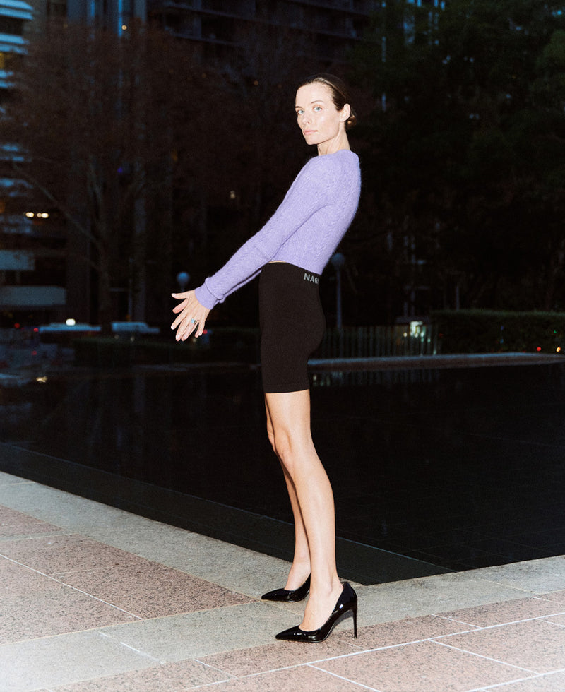 BALATI WOOL BIKER | BLACK | NAGNATA