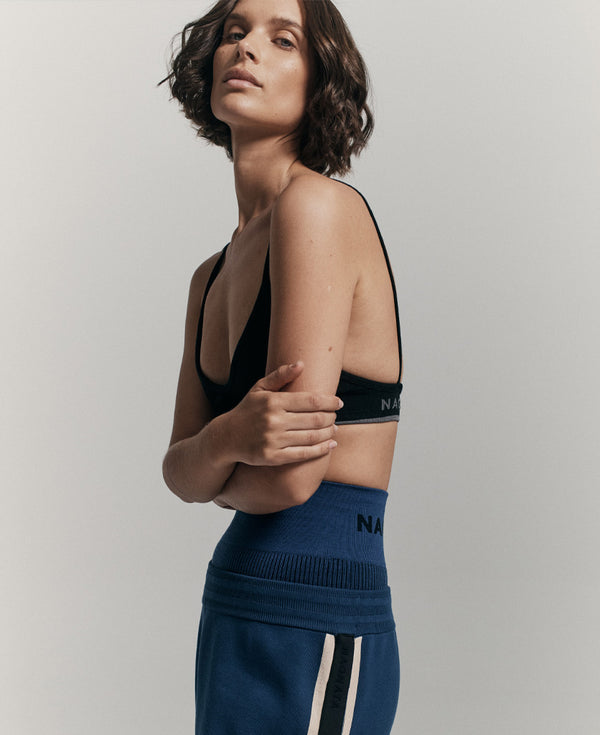 TRI WOOL BRALET | BLACK | NAGNATA