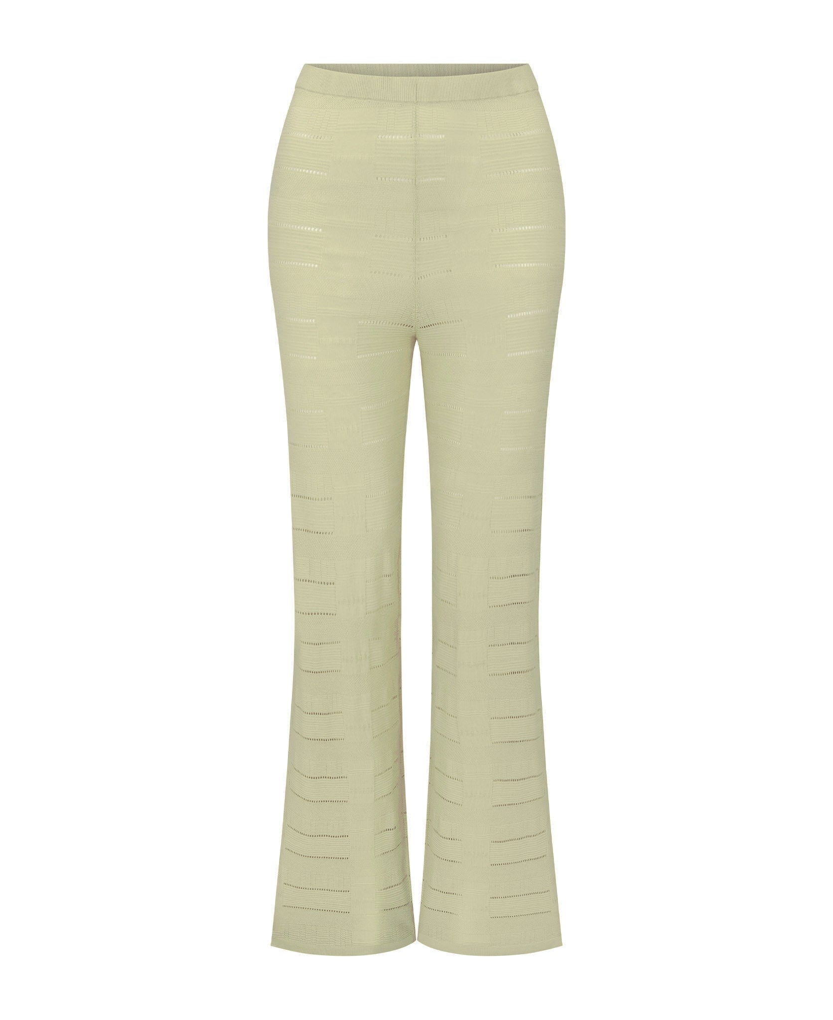 SEDA SILK CHECK PANT | PISTACHIO | NAGNATA