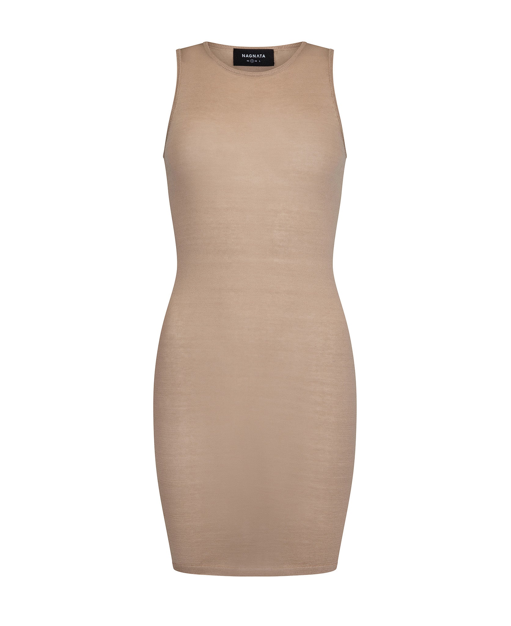 SHEER ESSENTIALS SLIP DRESS | NATURAL | NAGNATA