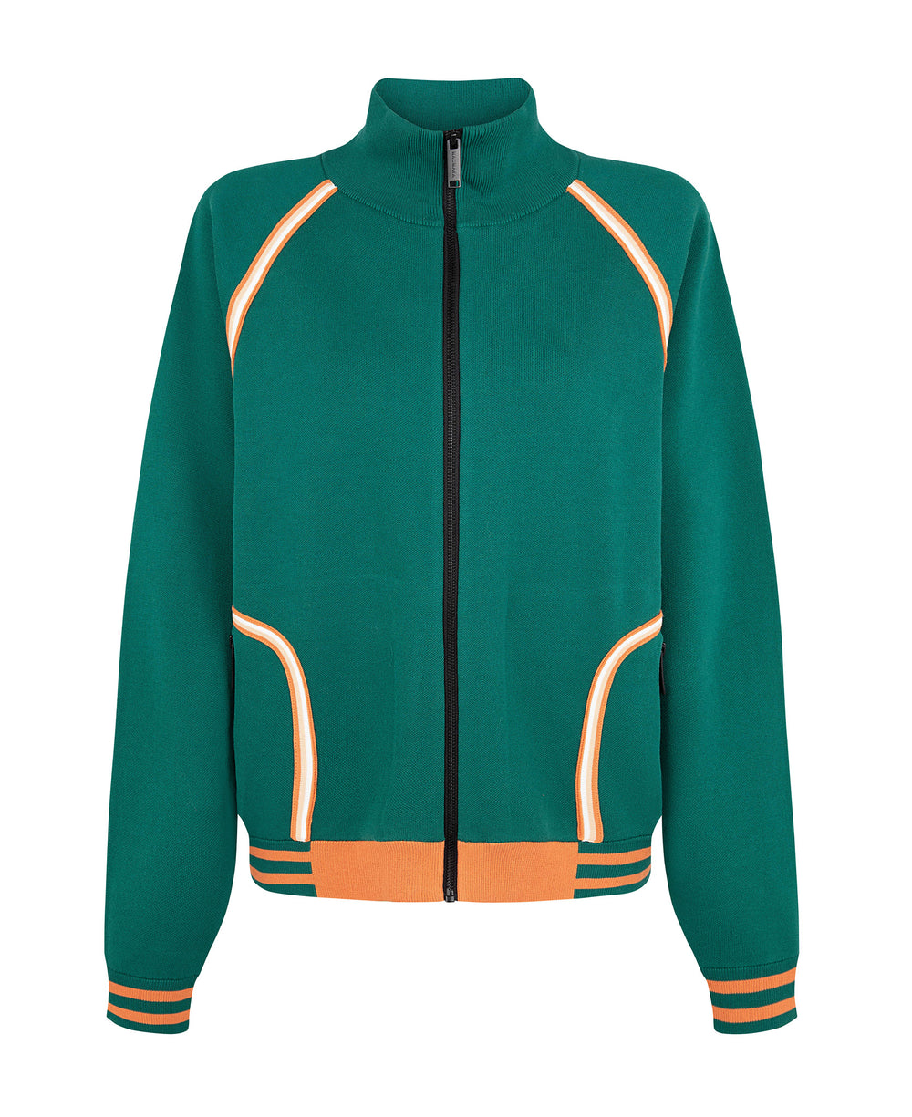 Motley Track Jacket - Emerald | NAGNATA
